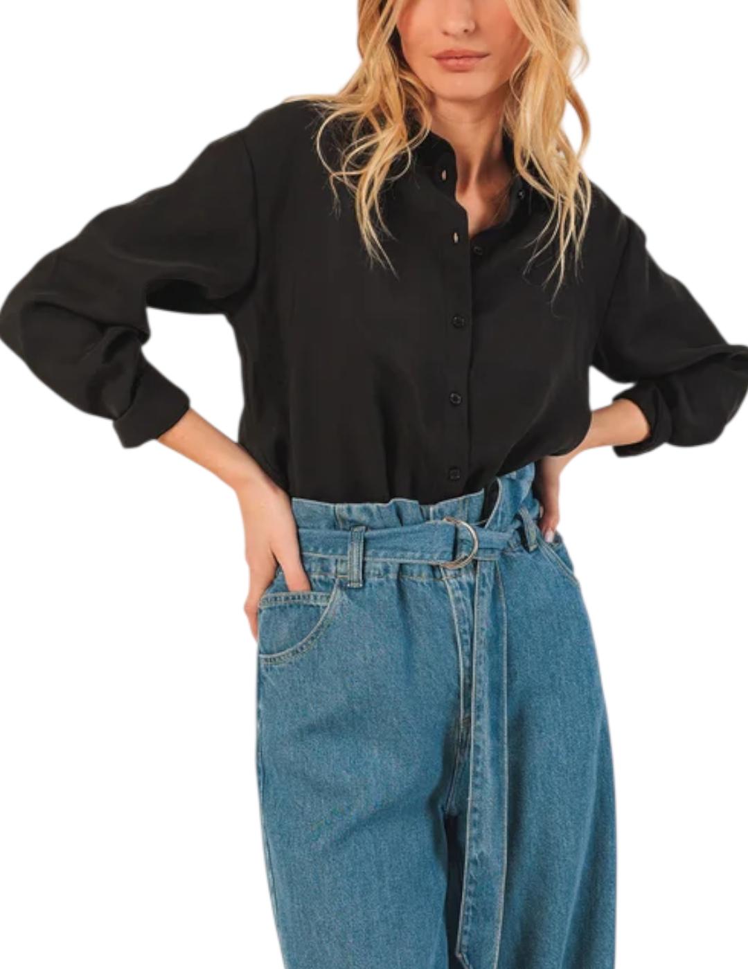 Camisa Indi&cold Modal Negro INDI&COLD para Mujer | Rasgos MultiMarca